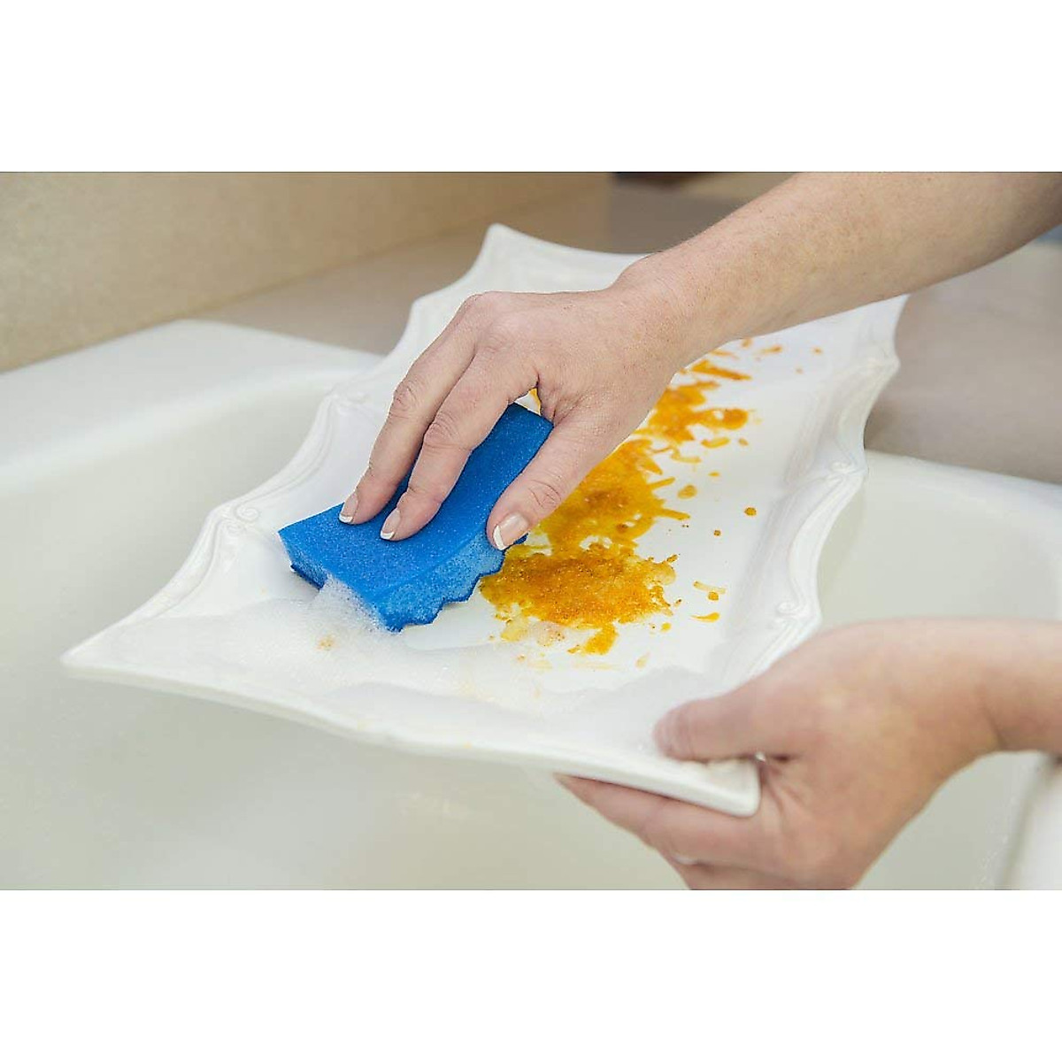 Quickie Sponges, Non-Scratch Multi-Purpose Scrubbing Sponge, 2-Pack, 2 Count, Kitchen Sponge