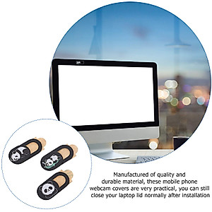 SOLUSTRE 6 Pcs Lens Cover Lens Privacy Cover Security Webcam Cover Laptop Camera Blocker Privacy Sliding Webcam Cover Protector Pearlescent Environmental Protection Material Plastic