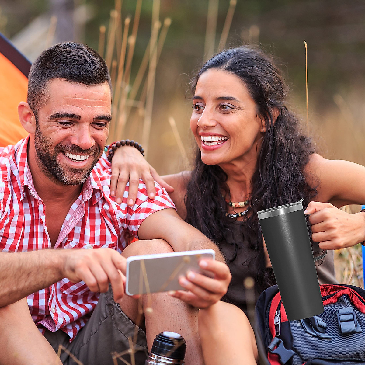 OGGI ThermoMug Insulated Thermal Travel Mug, 24-Ounce, Black