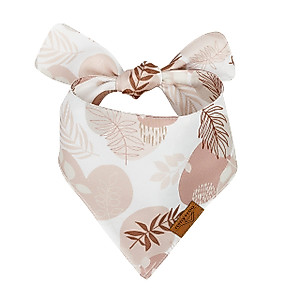 Remy+Roo Small Spring Dog Bandanas - 4 Pack Shannon Set | Premium Durable Adjustable Polyester Fabric | Patented Shape Girl Dog Bandana, Floral Dog Bandana | Ideal for Birthday Party Wedding Holiday