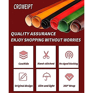 CROWEIPT for Honda Key Fob Cover Car Key case Holder Key Chain Protector Compatible with Pilot 2016-2018, CRV 2017-2018 Accessories