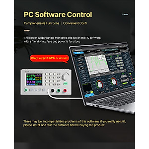 DC Power Supply Variable Adjustable Lab Bench Power Supply Buck Converter Step Down Switching Regulated 4-Digital LCD Display 60V 24A 1140W Assembled RD6024