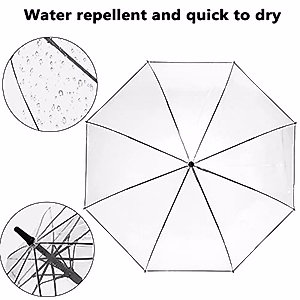 BAGAIL Golf Umbrella 68/62/58 Inch Large Oversize Double Canopy Vented Automatic Open Stick Umbrellas for Men and Women (Clear, 62in)