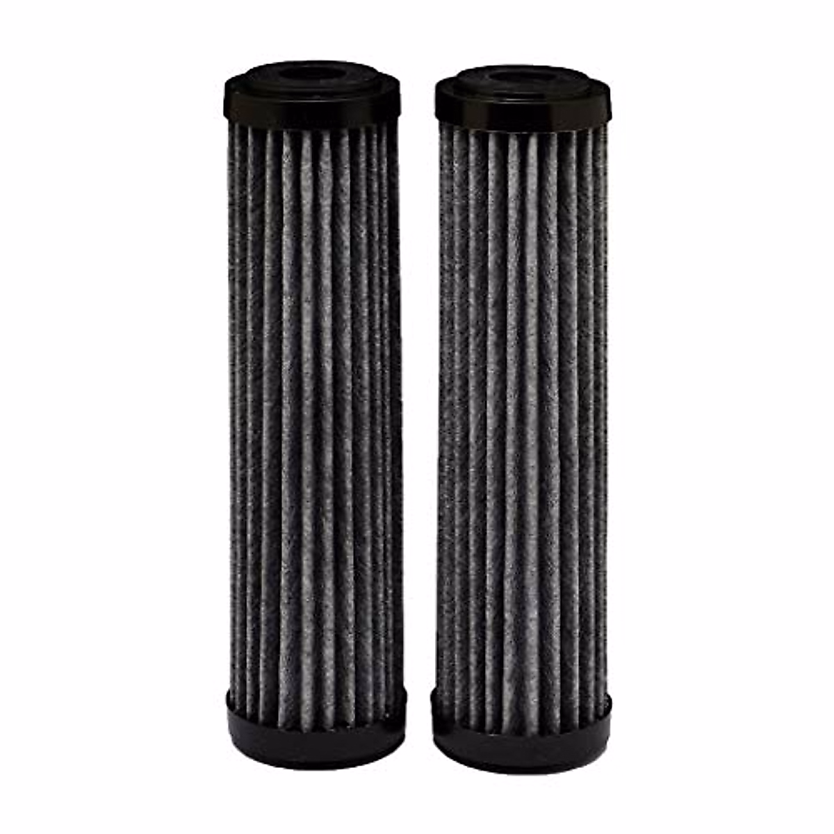 EcoPure EPW2F Premium Fact Universal Whole Home Filter (2 Pack), Dark Gray/Black
