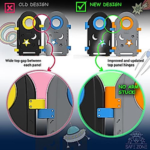 Baby Safety Playpen: Safe Zone Playpen Gray Black Baby Playpen - Kids Activity Center Playard, Safe Play Yard Play Pen with Games & Door for Infants (Gray & Black, 14 Panels)