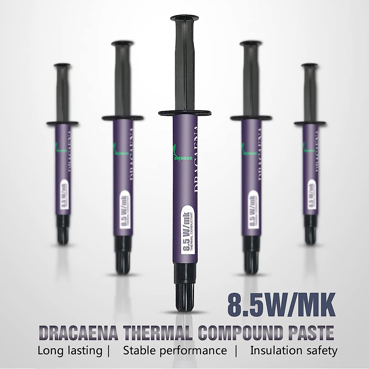 Dracaena Thermal Compound Paste (4Gram), Carbon Based High Performance, Heatsink Paste, Thermal Compound CPU for All Coolers, Thermal Interface Material -CTG9