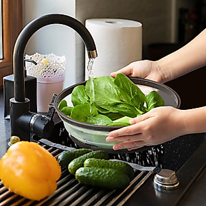 MAGJIUKE Microwave Food Cover & Mat,Vented Collapsible Splatter Guard Dish Plate lid & Silicone Round Kitchen mat,Heat Resistant Multi-Purpose Non-Slip Trivet Drying mat,Home Apartment Essential