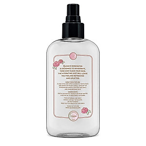 Quinn’s Rose Water - Hydrating Facial Toner Spray, Rosewater for Hair, Skin & Face Mist, 8 Ounce