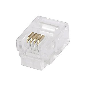 Monoprice RJ11 6P4C Plug Round Stranded 50-Piece/Bag (107315)
