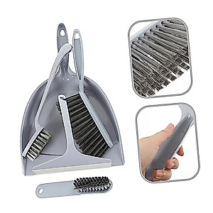 COLLBATH 5pcs Broom Dustpan Broom Desktop Dustpans Tiny Dustpan Home Mini Brush Broom Mini Dust Pan Mini Saucepan Desktop Cleaning Broom Mop Whisk Broom Small Cleaner The Pet Purple