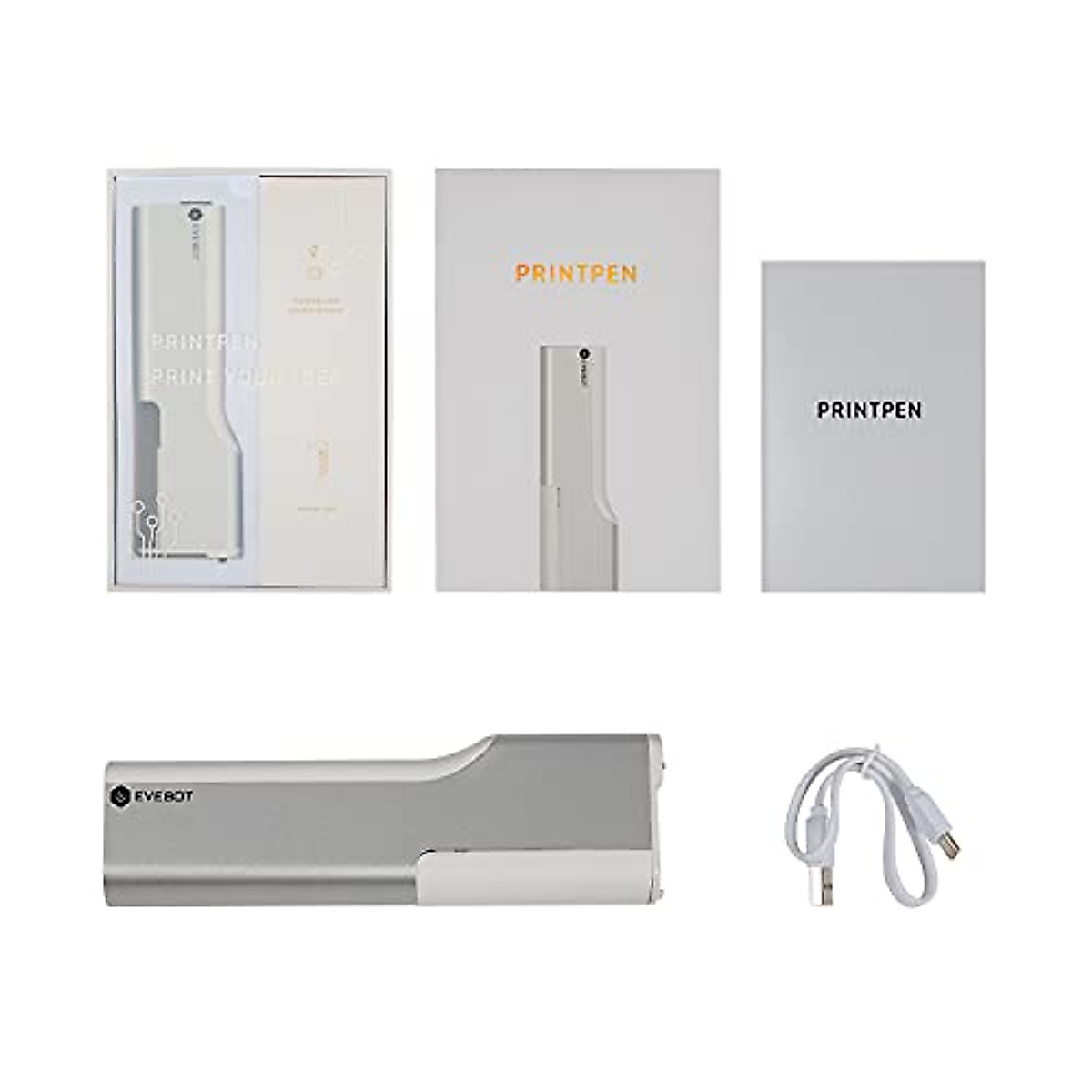 Inkjet Printer,Handheld Mini Inkjet Printer, Portable Inkjet Printer, Quick-Drying Waterproof Ink with Ink Cartridges, Cards, Clothes and Other Irregular Surface Printing(7.944inch)