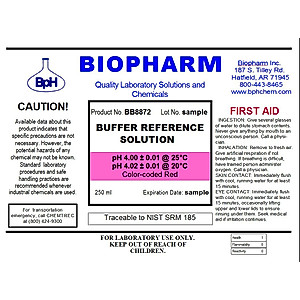 pH Buffer Calibration Solution Kit 3-Pack: pH 4.00, pH 7.00, pH 10.00 Buffers — 250 ml (8.4 fl oz) Each — Color Coded — NIST Traceable for All pH Meters