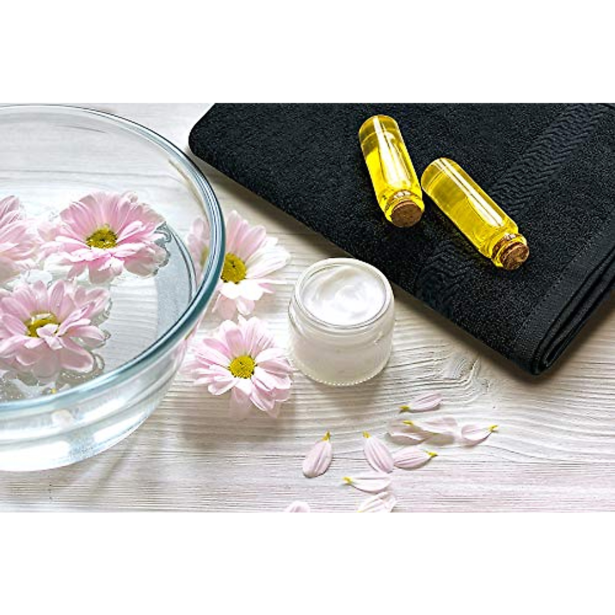 ARC HOME Hand Towels Black 24 Pack 15 x 25 Inches, Salon Towels for Hair Stylist, Ring Spun Hand Towels with Maximum Softness & Absorbency, 100% Cotton Hand Towel | Spa Towels | Facial Towels Bulk