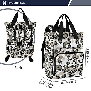ALAZA Diaper Bag Backpack for Baby Nappy Changing Bags Multifunction Leopard Pattern(37) Travel Back Pack(226te5g)