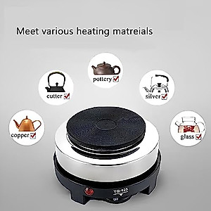 OIHYA 500w Small Hot Plate，Multi-function Mini Portable Electric Stove Hot Burner For Home Kitchen Cooking 110v