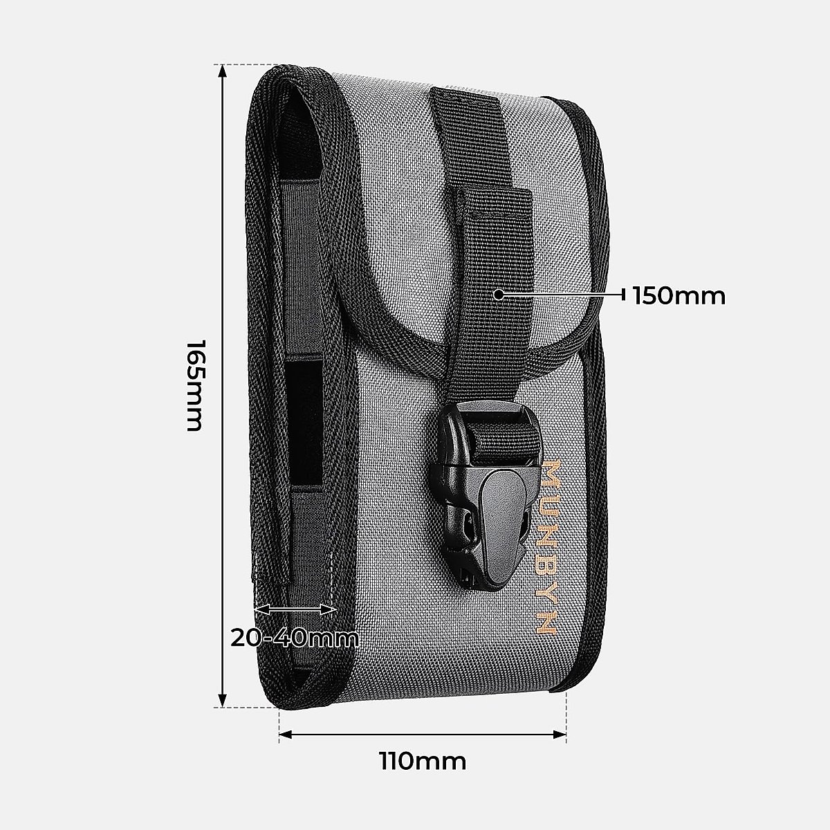 MUNBYN 2024 Android Barcode Scanner 035Pro, Android13 PDA, 4GB+64GB Barcode Scanner with Keypad, and Scanner Holster for Zebra/USPS Scanner, Rugged Carrying Barcode Scanner Holster for Zebra TC75x