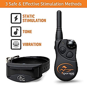 SportDOG Brand YardTrainer Family Remote Trainers - Rechargeable, Waterproof Dog Training Collars with Static, Vibrate, and Tone, 100 Yard Range - YT-100