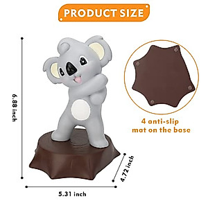 Bookends for Kids,Lovely Koala Book End and Decorative Book Stopper Holder for Bookshelves, Children’s Room, Home, Office or Desk with Anti-Slip Base