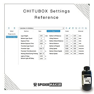 SPIDER MAKER 3D Printer 8K Resin EX-450HR, 405nm LCD UV-Curing Resin, High Precision & High Rigidity Engineering Photopolymer Resin, Works Both on 4K & 8K Printers, Low Odor (Black, 1kg)