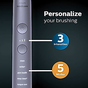Philips Sonicare DiamondClean Smart 9500 Rechargeable Electric Power Toothbrush, Grey, HX9924/41