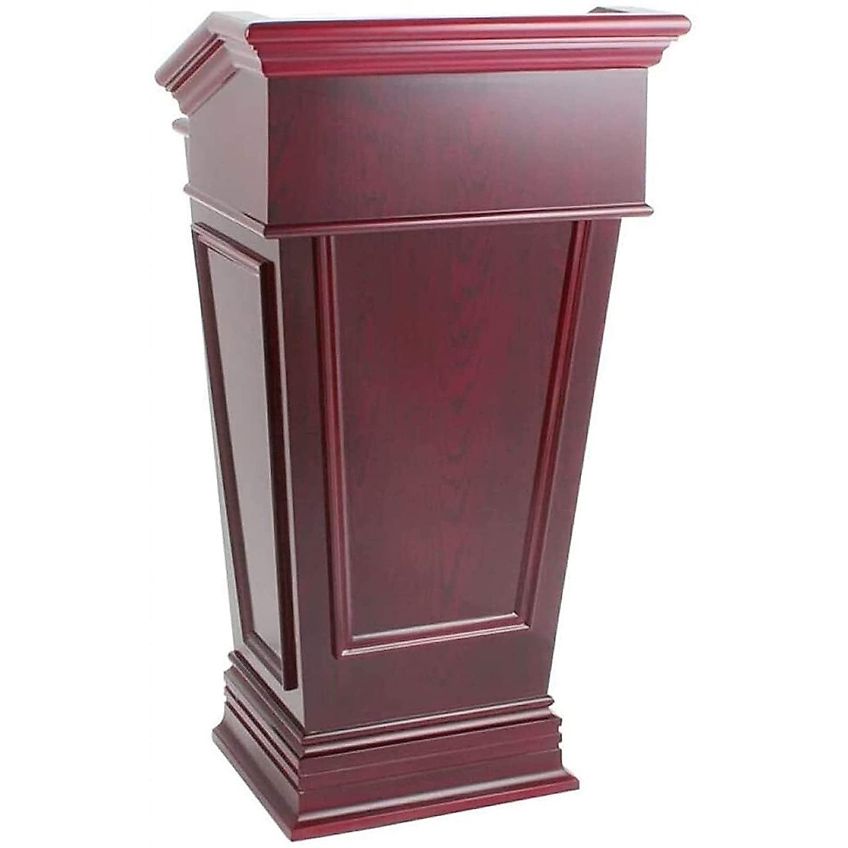 Lectern Podium Stand-Portable Presentation Podium,Pulpits for Churches Professional Portable Lectern with Wide Reading Surface for Restaurants, Office,Brown
