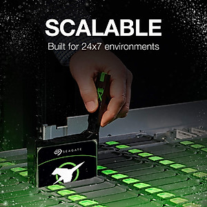 Seagate Exos X18 18TB Enterprise HDD - CMR 3.5 Inch Hyperscale SATA 6Gb/s, 7200 RPM, 512e and 4Kn FastFormat, Low Latency with Enhanced Caching (ST18000NM000J)