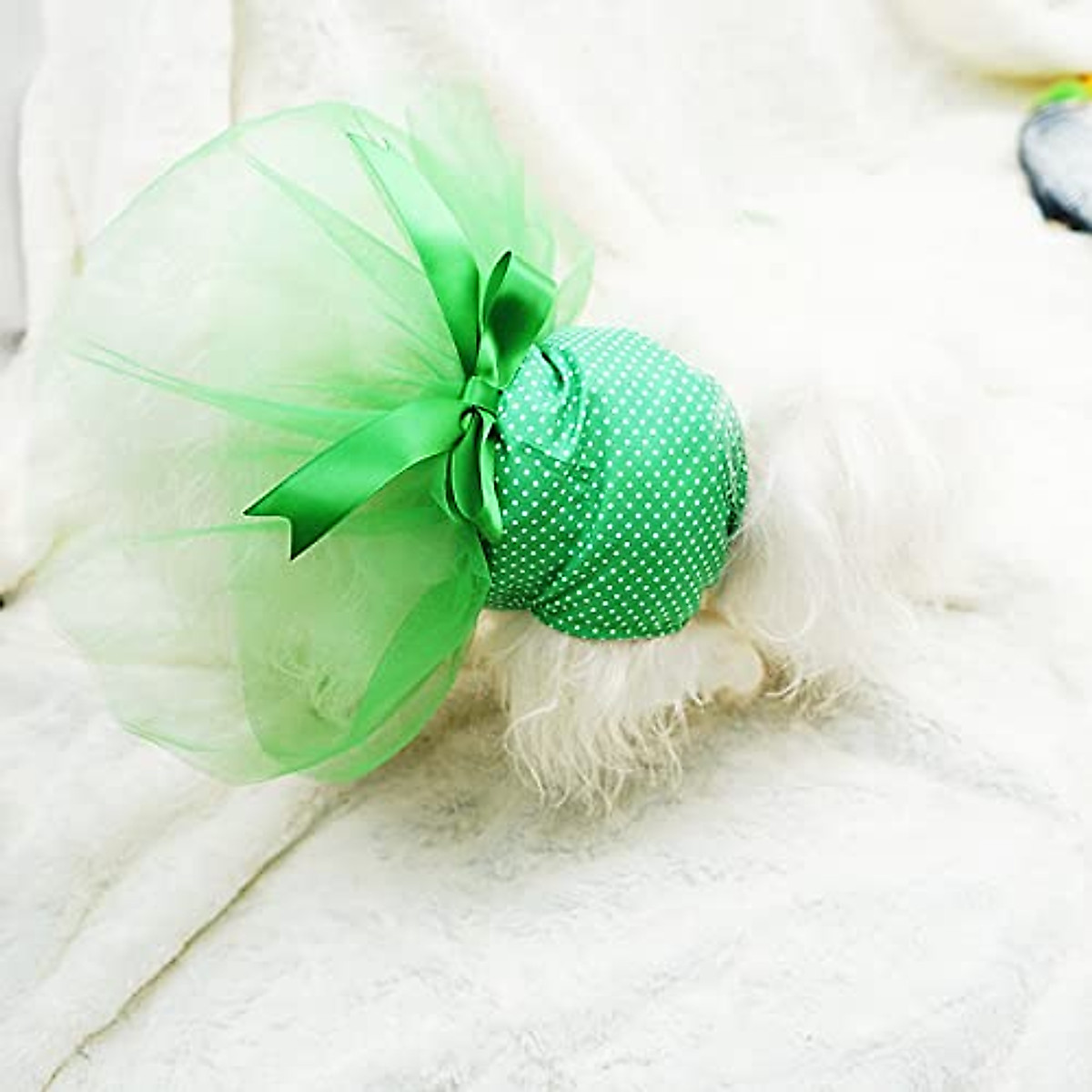 St Patricks Day Dog Costume St Patrick's Day Dog Decorations Supplies Dog Clothes Summer Pet Dresses Irish Day St. Patrick's Day Mardi Gras Dog Tutu Skirt Irish Corgi Dog Clothes