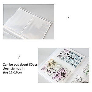 arriettycraft Clear Stamps Storage Cutting Dies Storage Paper Craft Keeper Cards Storage Photo Storage Storage Keeper Cards Folder Storage for DIY Scrapbooking Arts Crafts Collecting Album