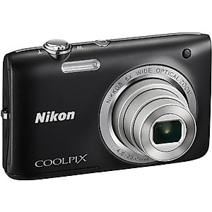 Nikon Coolpix S2800 Point and Shoot Digital Camera with 5X Optical Zoom (Black) International Version No Warranty