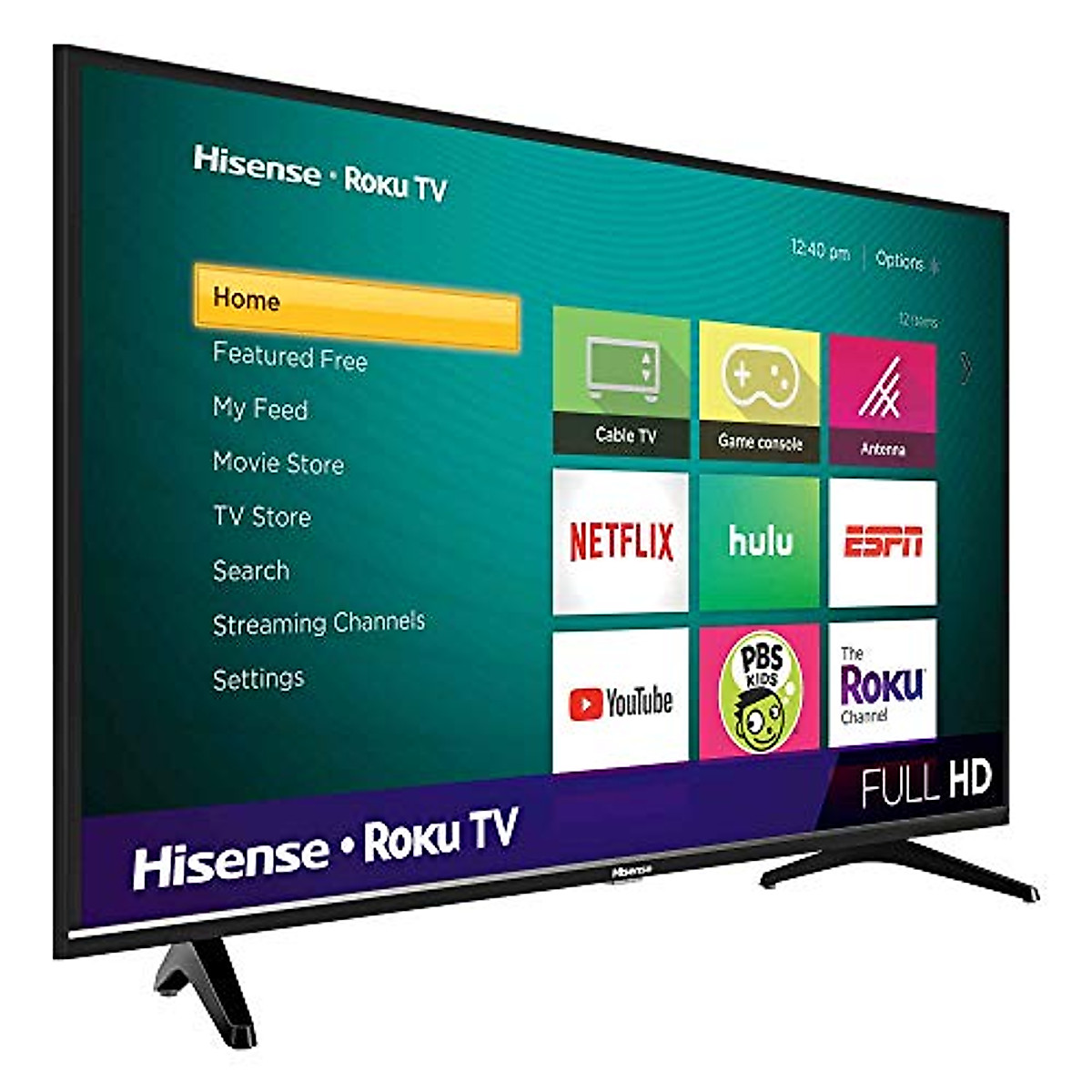 Hisense 43-Inch Class H4 Series LED Roku Smart TV with Alexa Compatibility (43H4F, 2020 Model)
