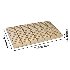 Rabbit Scratching Pad Wooden Scratch Pad Bunny Feet Pad for Rabbit Chinchilla Guinea Pig (A)