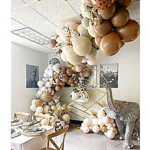 White Sand Balloons 5 Inch 50 Pcs Cream White Party Balloons for Baby Shower Wedding Happy Birthday Decoration Off White Helium Balloons