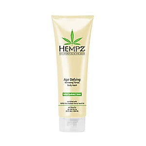 Hempz Age Defying Renewing Herbal Body Wash, 8.5 oz., with Shea Butter, Ginseng - Anti-Aging, Fragranced Shower Gel with Pure Hemp Seed Oil, Algae for Sensitive Skin - Premium Personal Care Products