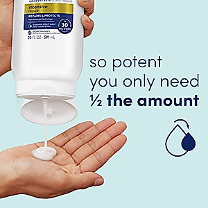 Dove Ultra Intensive Repair Concentrate Conditioner for Damaged Hair Fast Detangle Technology Repairs and Protects in 30 Seconds with 2X More Washes 20 oz