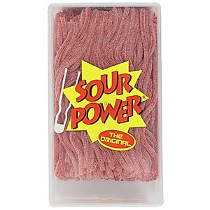 Sour Power Straws, Strawberry (200-Count Straws), 49.4-Ounce Tub
