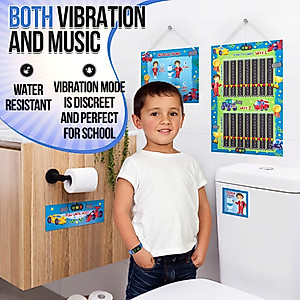 Premium Potty Training Watch & Charts - Pay the Price of a Watch But Receive So Much More - Only Watch with Multiple Alarms (16) to Fit Your Schedule & Easy to Use Smart Timer - Water Resistant (Blue)