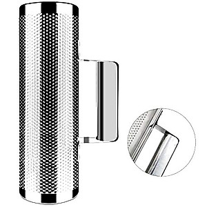 EastRock Guiro Shaker Stainless Steel 8" 3" Percussion Guiro Musical Instruments with Scraper for Live Performance