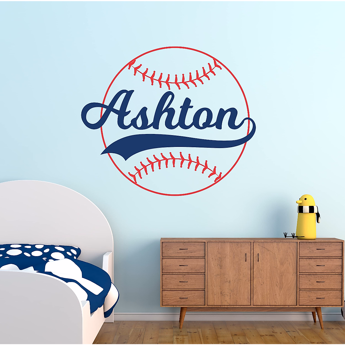 Baseball Wall Decals Decor Custom Name Art Sticker Poster Kids Room Personalized Sports Vinyl Boys Gift LD71