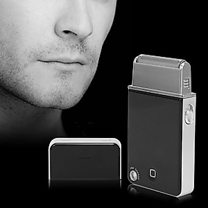 Sonew Men's Beard Trimmer Facial Electric Rechargeable Shaver for Face, Nose, and Ear Hair, with USB Charger