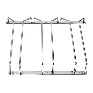 Dianoo Wine Glass Rack Under Cabinet Hanging Wire Stemware Rack Holder With Screws Chrome Finish 27cm 3 Rows