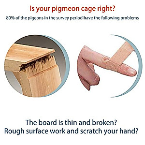 bird cage Pigeon Cage Combination Package Bird Cage Large Pigeon Nest Box Matching Cage Pigeon Pigeon Supplies Pigeon Cage Solid Wood Nest Box Outdoor Bird Nest ( Color : Brown-A , Size : 903035cm )