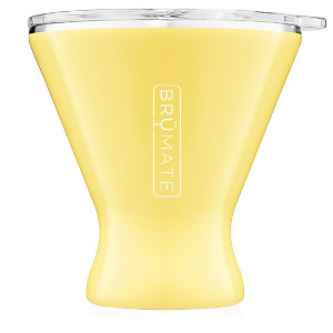 BrüMate MargTini 10oz Martini Margarita Tumbler - Made With Vacuum-Insulated Stainless Steel (Daisy)