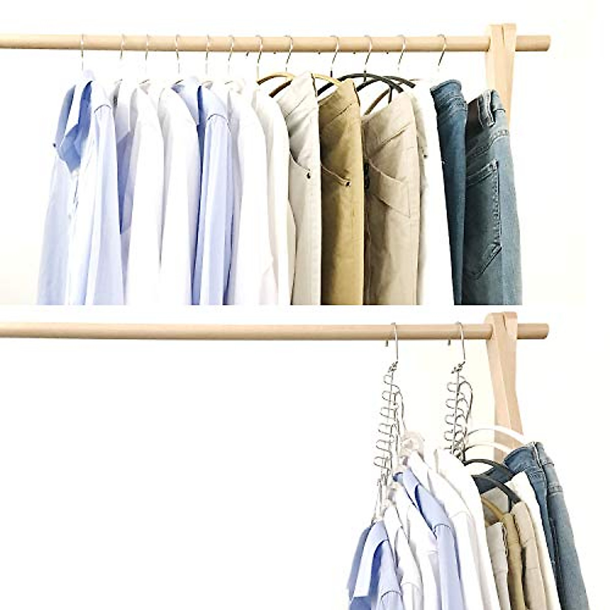 Hanger Space Saving Hangers Closet Organizer Tank Top Cami Pajamas Strappy Dress Suit (Pack of 4)