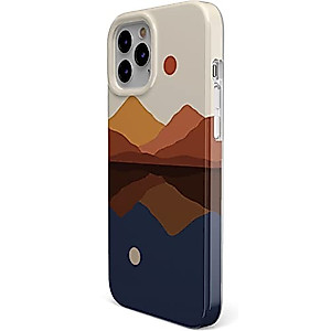 Casely iPhone 12/12 Pro Case | Opposites Attract | Day & Night Colorblock Mountain Case