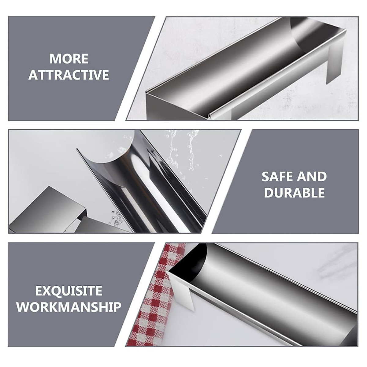 Hemoton Challah Bread 2pcs U-shape Cake Making Stainless Steel Mousse DIY Cake Bread Baking U Shape Cake Pan Stainless Steel Cheesecake Pan for Chiffon Mousse Cake French Bread