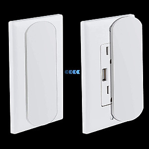 Yeebeny Magnetic Switch and Outlet Cover Light Switch Guards for Flat Modern Switches Toggle Switches, for Sabbath, Home and Office (8 Pack)