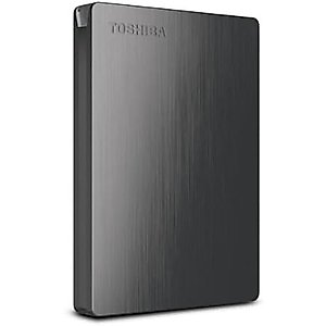 Toshiba Canvio Slim II 1TB Portable External Hard Drive, Black (HDTD210XK3E1)