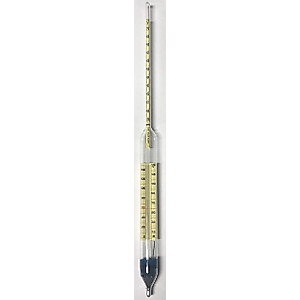 Chase Precision ThermoHydrometer ASTM 57HL, 59/71 API x 0.1 with 0/150°F Thermometer 380 mm Length (15"). Supplied with NIST Traceable Certificate