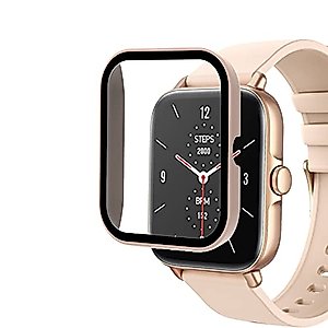 smaate Smart Watch Cases with Screen Protector for Y20GT, Compatible with WZWNEER, BANLVS, DXPICR, Bctemno Y20GT 1.7” Smartwatch, Hard PC Case with Tempered Glass, Protecting Watch Body & Screen