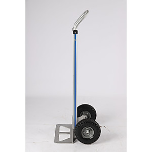 LUNUMAOS Hand Trunk Dolly Silver Aluminum Alloy Modern Desgin Industrial Moving Trolley Heavy Duty Dolly Cart 440 lbs with 2 Wheels for Warehouses